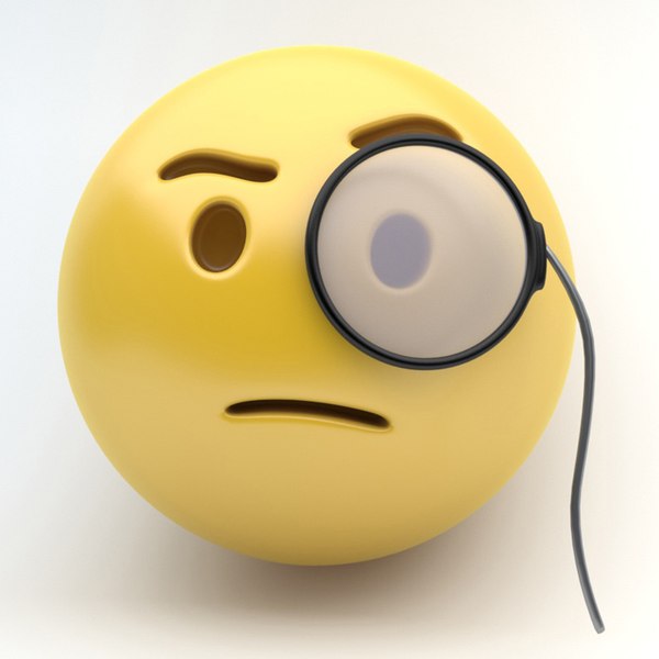 Emoji monocle 3D model - TurboSquid 1331224