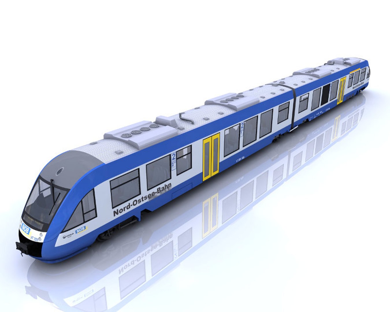 Lint Passenger Train 3d 3ds