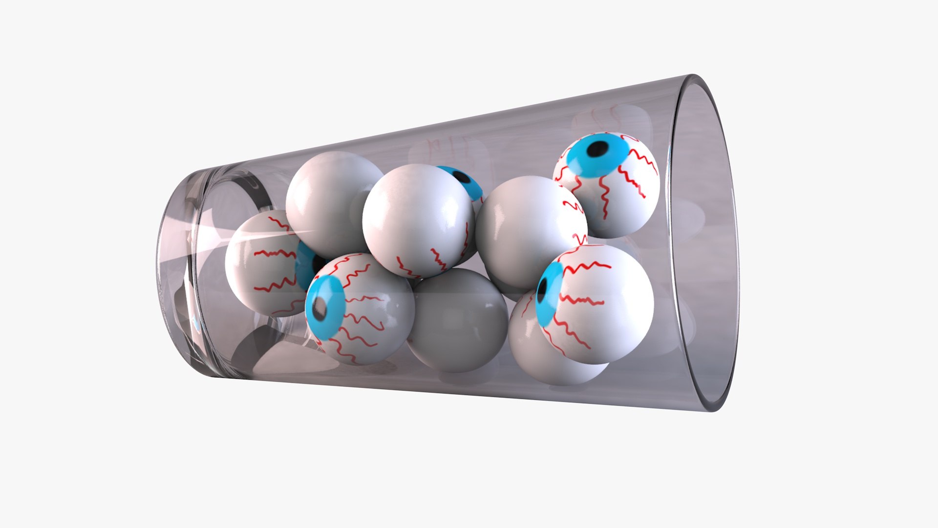 3D Model Cup Of Eyes - TurboSquid 1952983