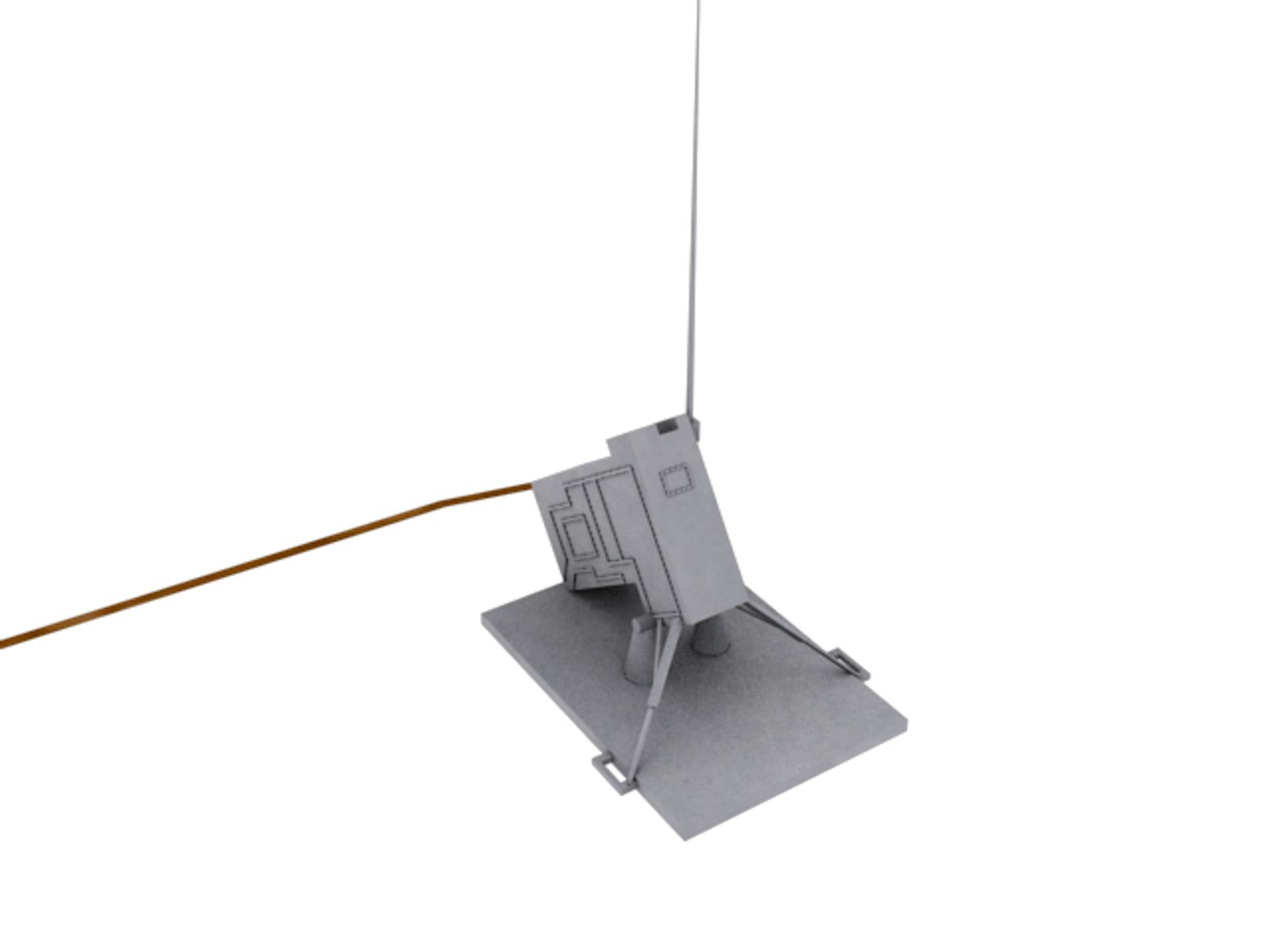 3d Model Of Apollo Lunar Module Alsep