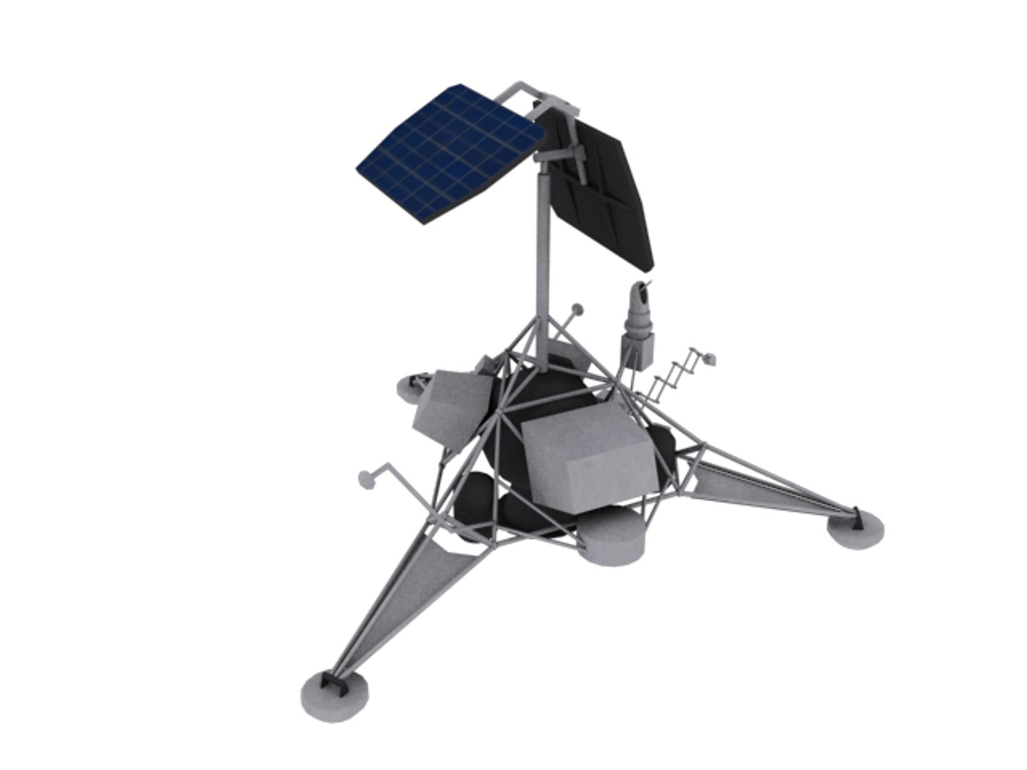 3d Model Of Apollo Lunar Module Alsep