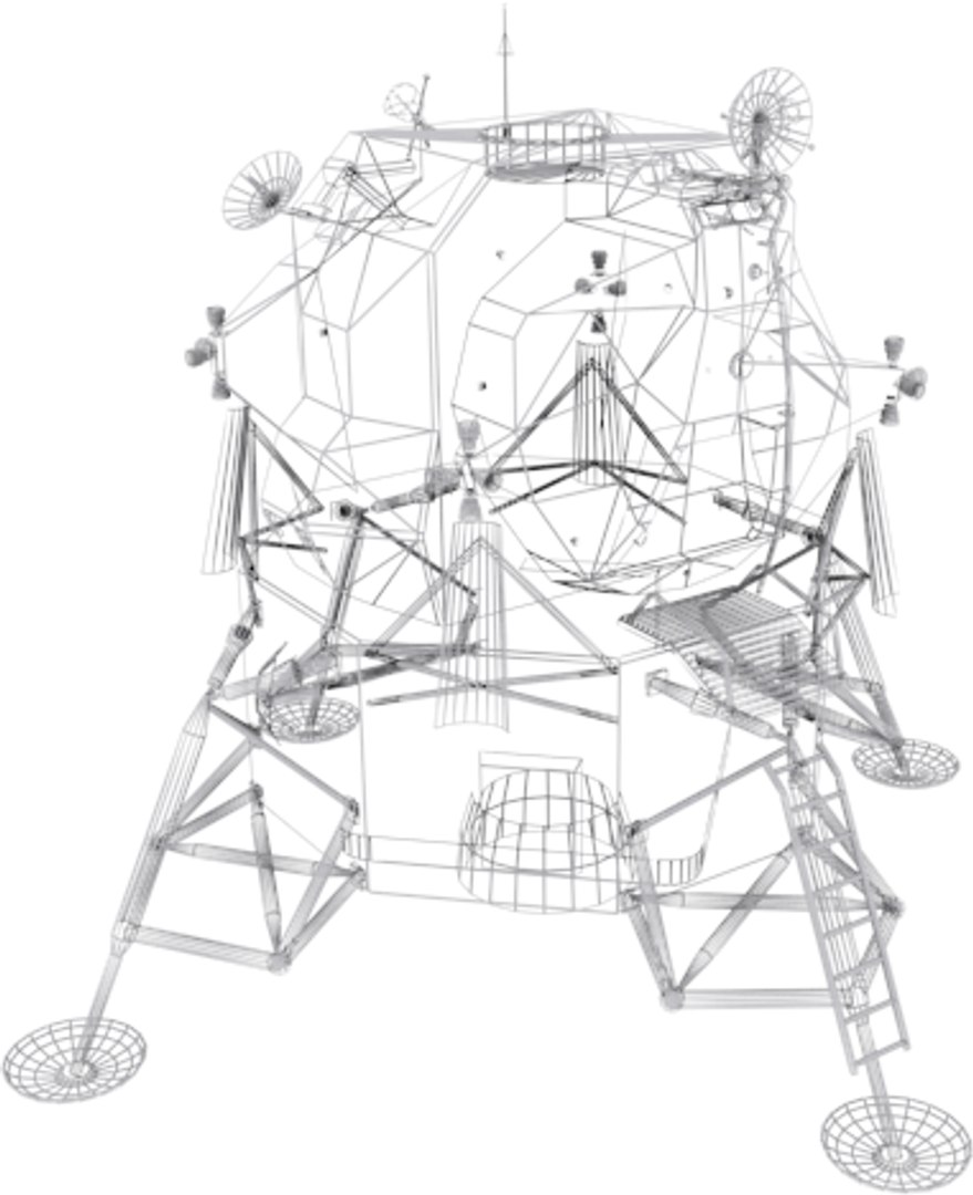3d Model Of Apollo Lunar Module Alsep