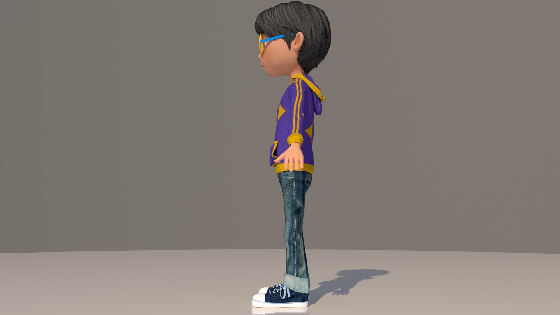 3D Boy Cartoon Model - TurboSquid 1297185