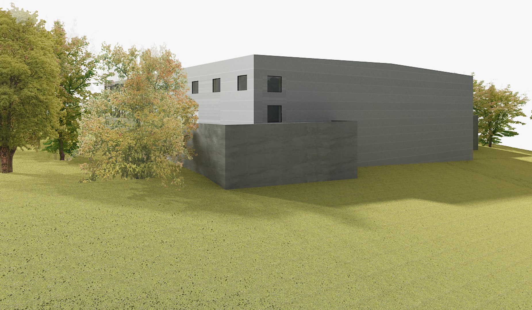 Car Building Architecture 3d Model