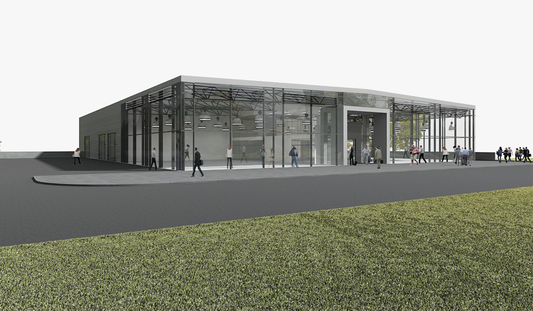 Car Building Architecture 3d Model