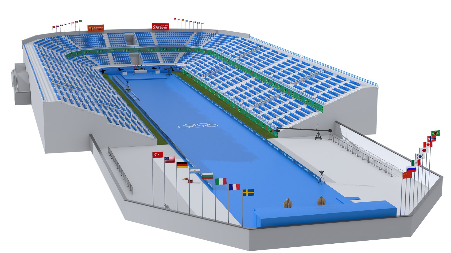 Archery Stadium 3D - TurboSquid 2323286