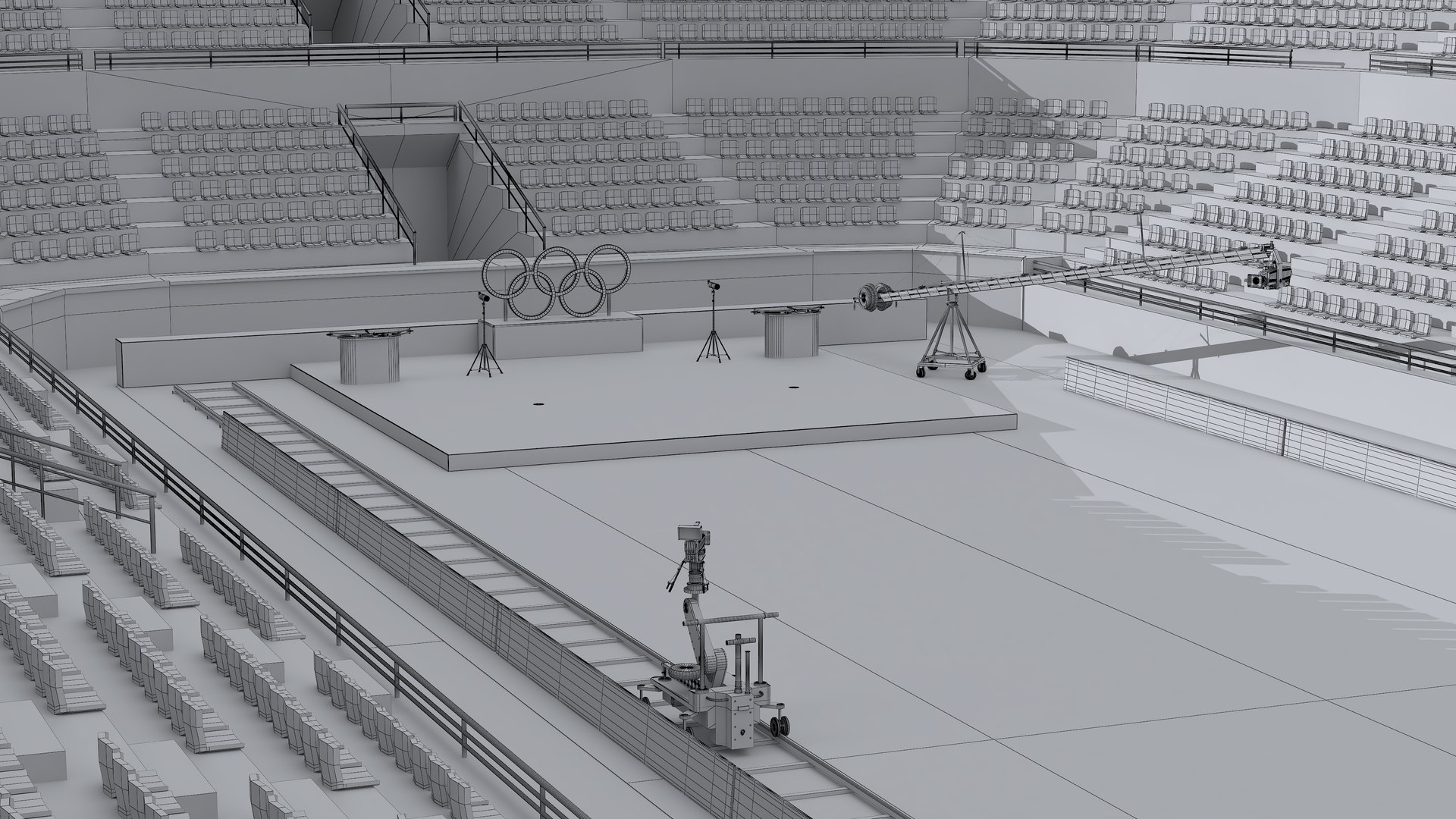 Archery Stadium 3D - TurboSquid 2323286