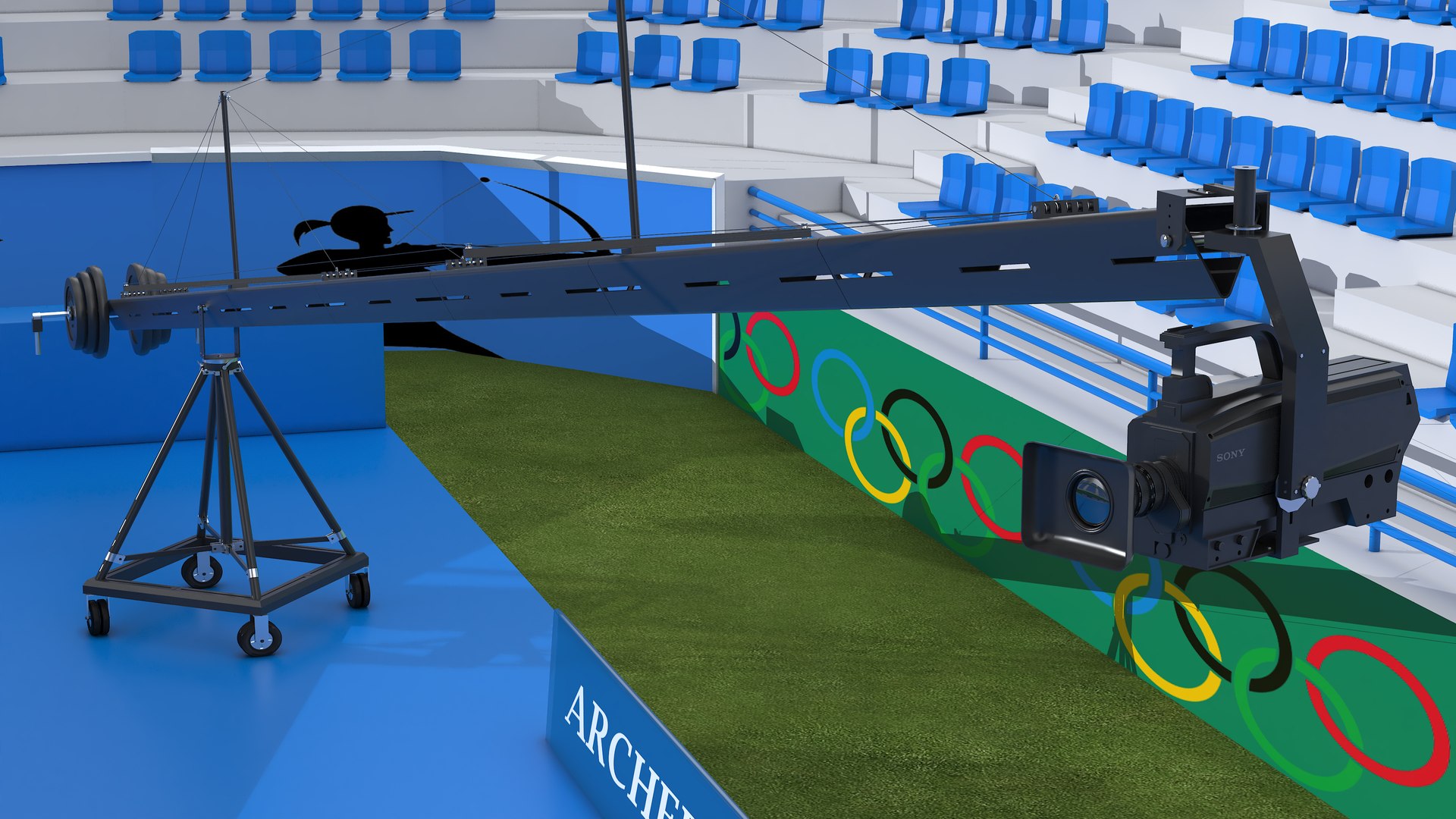 Archery Stadium 3D - TurboSquid 2323286