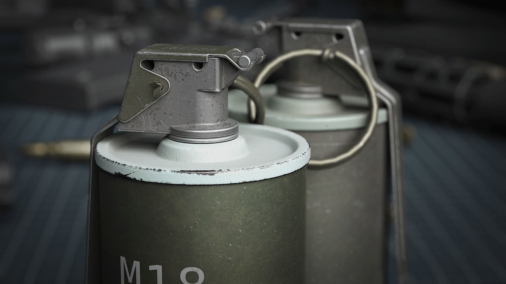 Game Ready M18 TA Flash Grenade VR AR Low-poly Model - TurboSquid 2071427