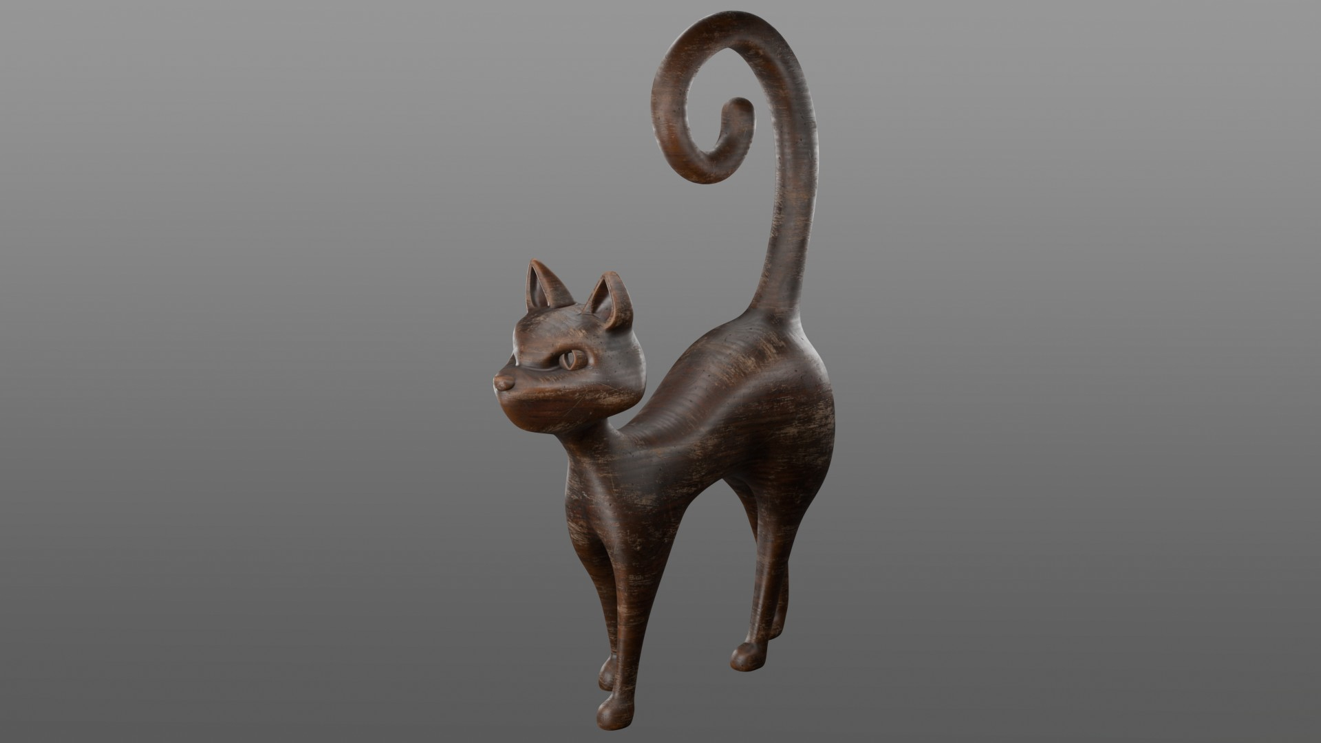 3D Model Cat Girl Statuette - TurboSquid 2340040