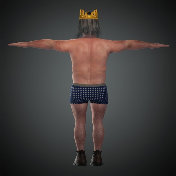 modelo 3d Crazy Homeless - Personaje de King Poverty - Rigged y ...