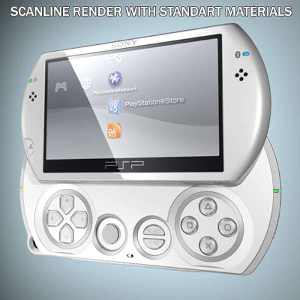 sony psp 3d model