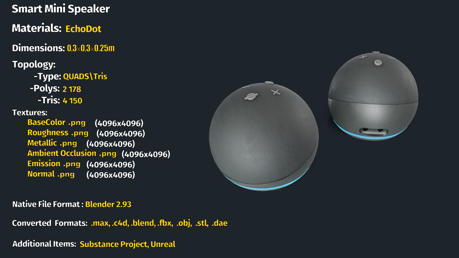 3D Model Smart Mini Speaker - TurboSquid 1815746