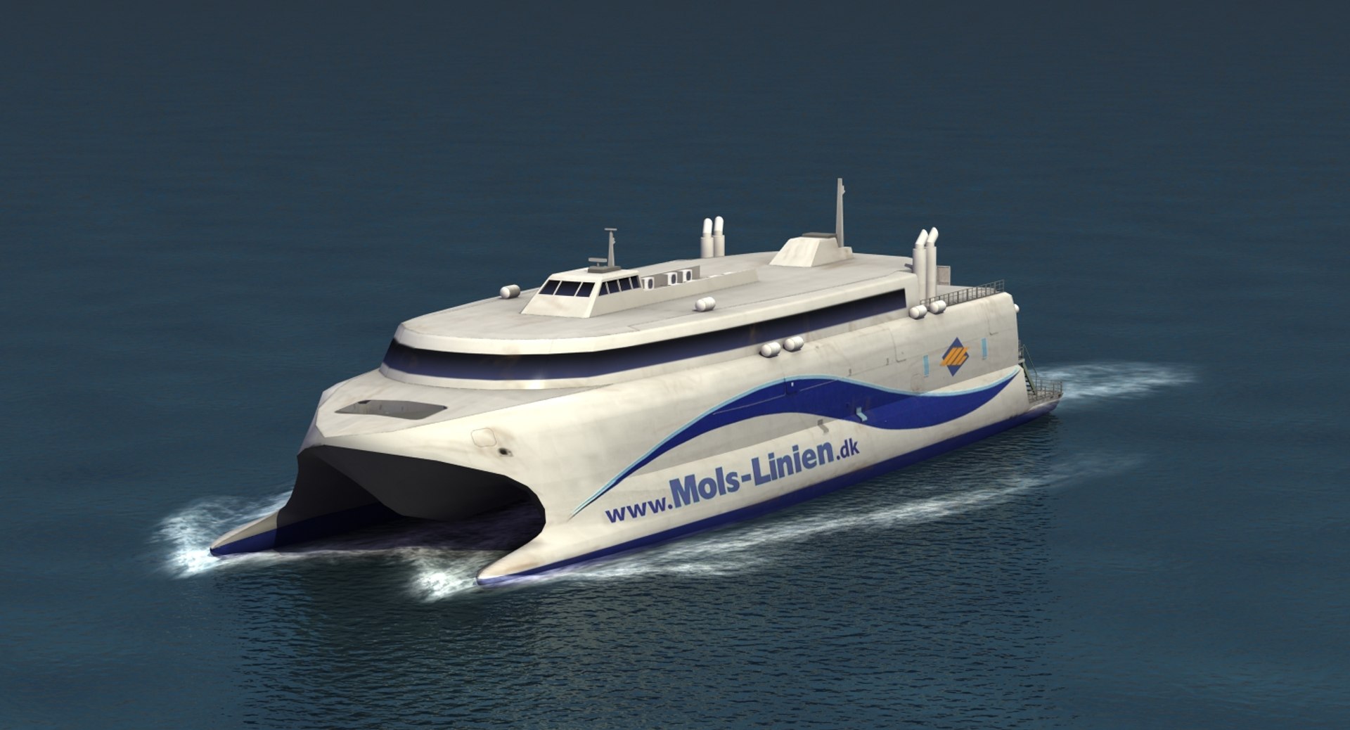3D Catamaran Ferry Mols Linien - TurboSquid 1391774