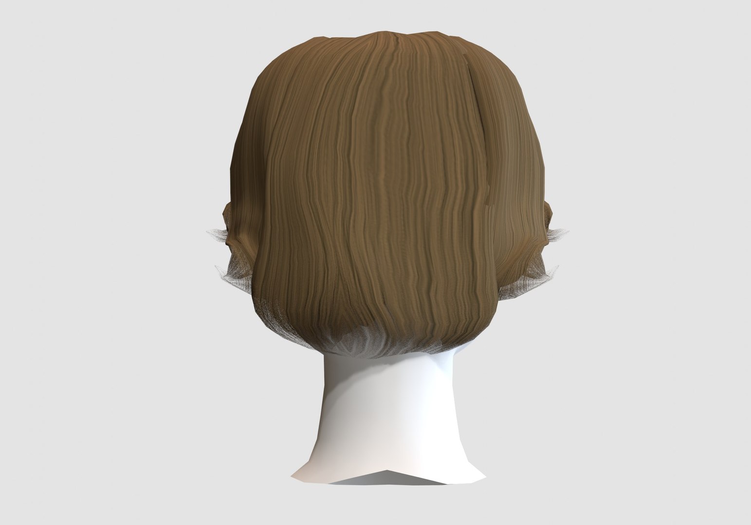 Cartoon Wavy Hairstyle Model - TurboSquid 1922805