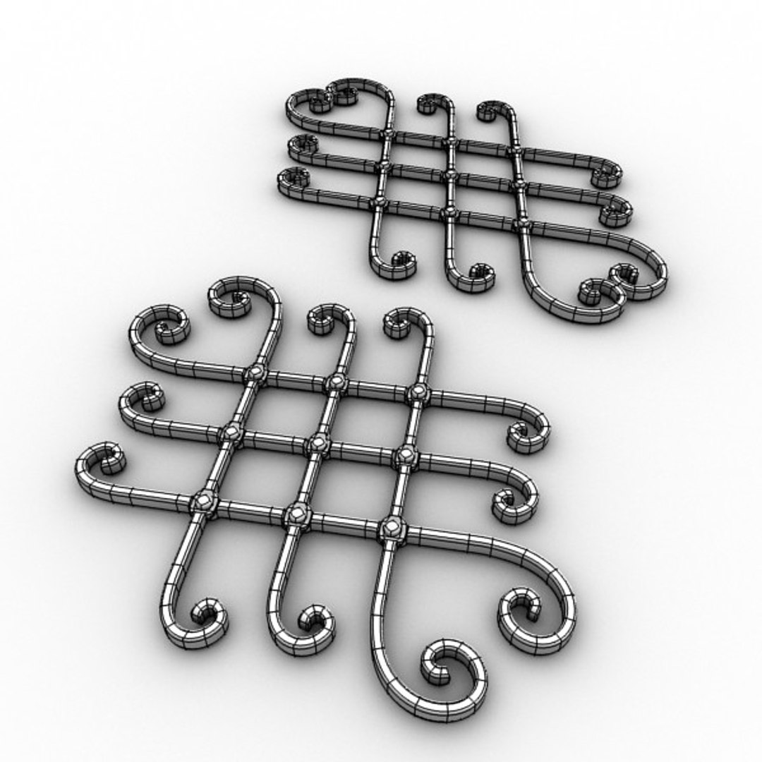 Wrought Iron Elements 3d Obj