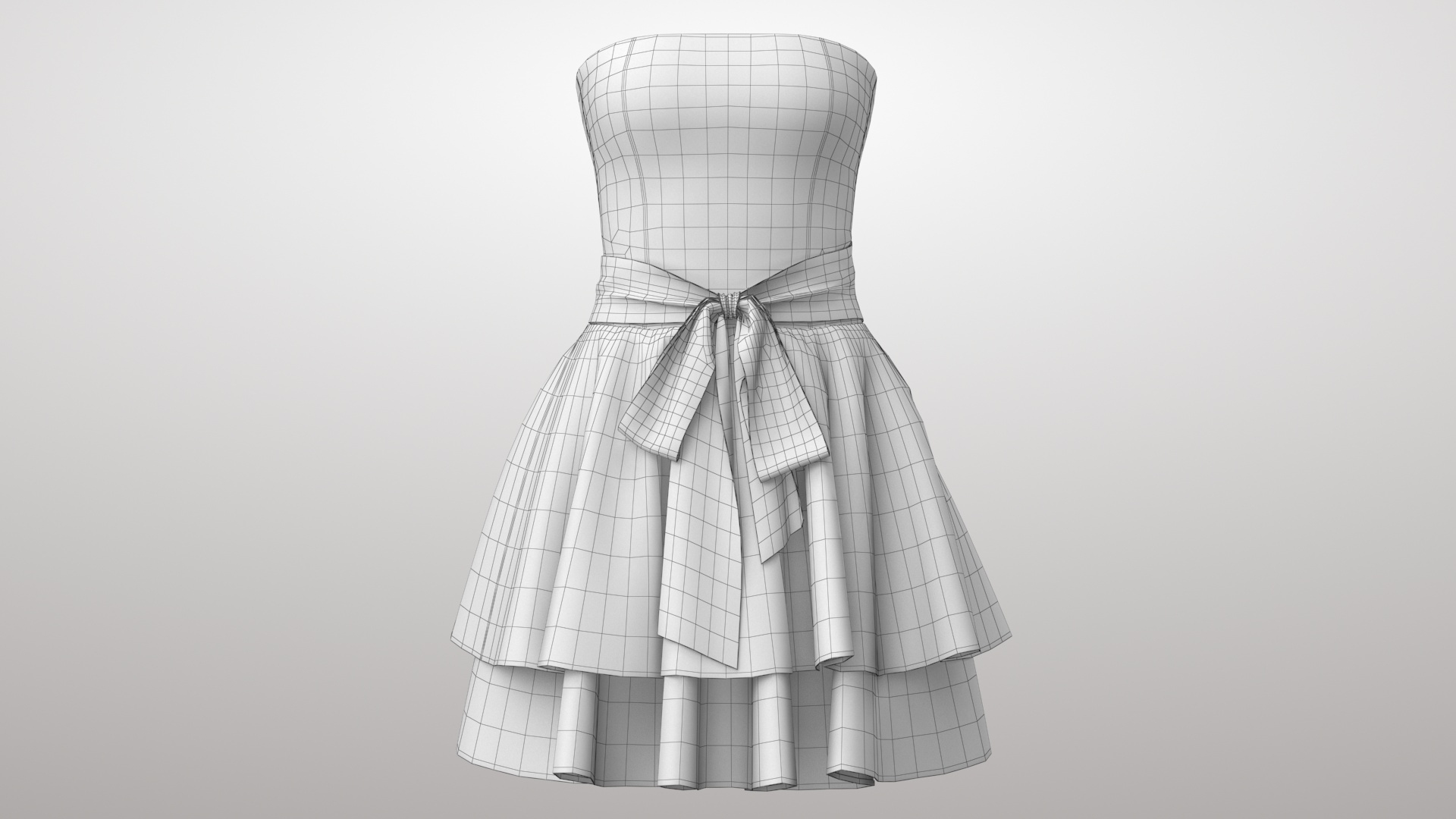 3D Short Dress 03v PBR - TurboSquid 2115311