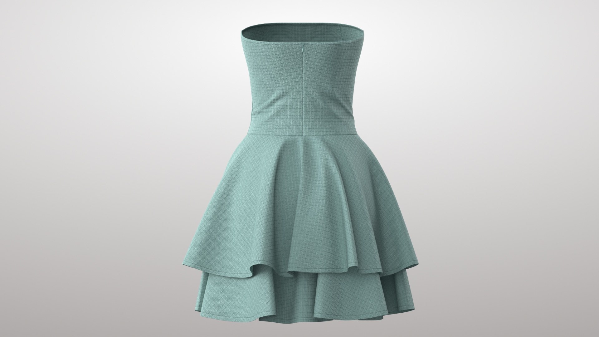 3D Short Dress 03v PBR - TurboSquid 2115311