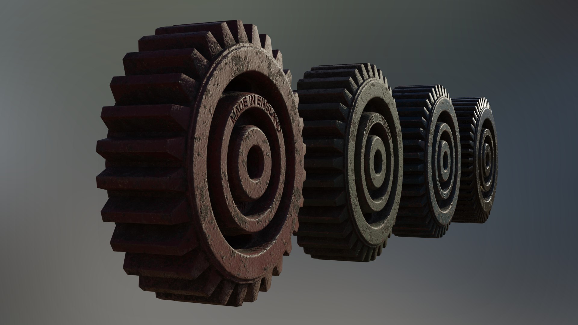 3D Model Industrial Gear Set - 01 - TurboSquid 1807587