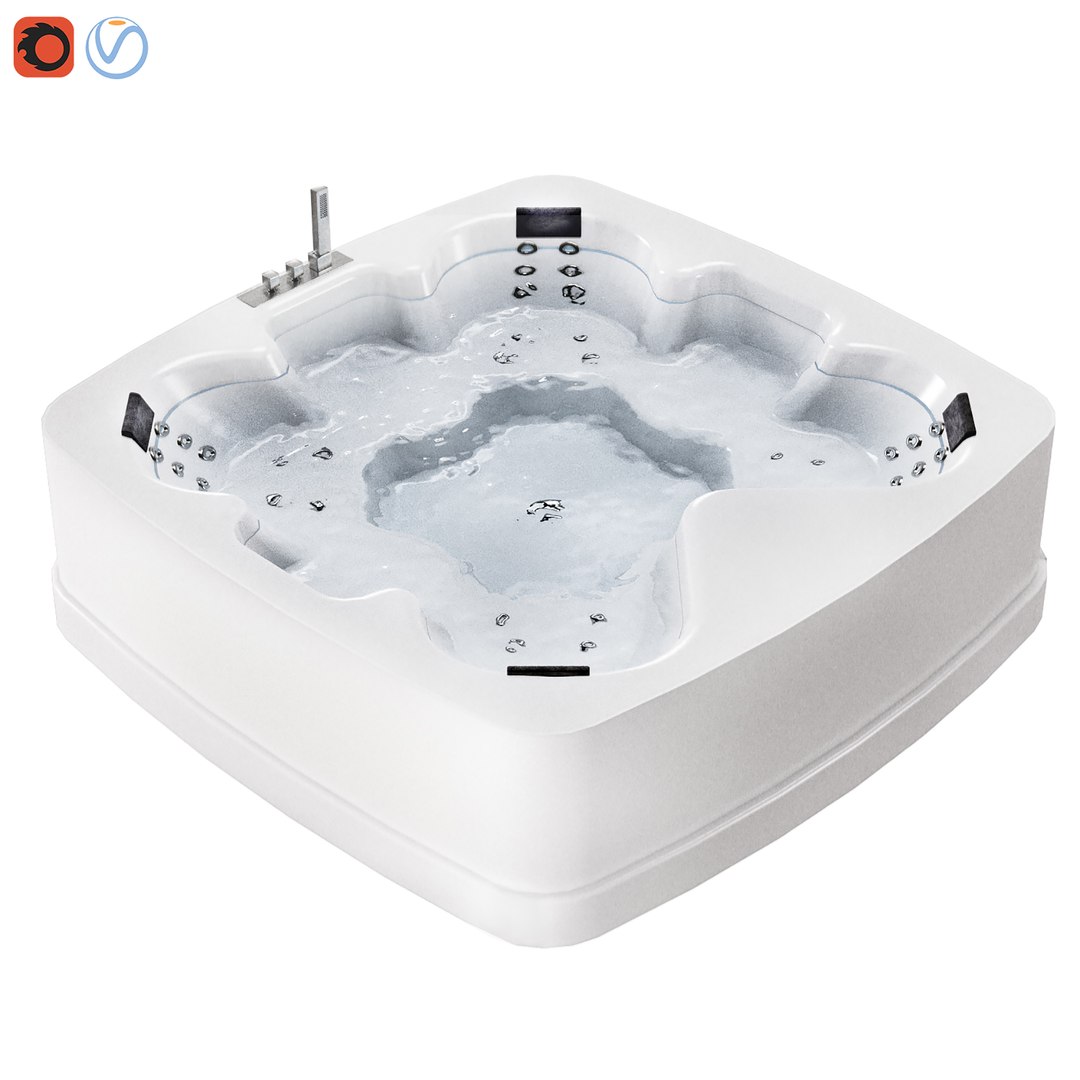 3D Jacuzzi 01 Model - TurboSquid 2117768