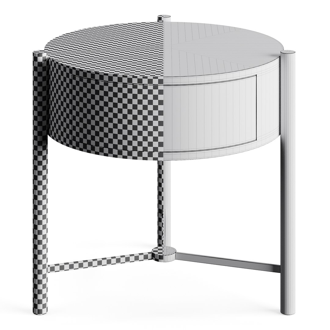 Ana Roque JOE Bedside Table 3D Model - TurboSquid 2103402