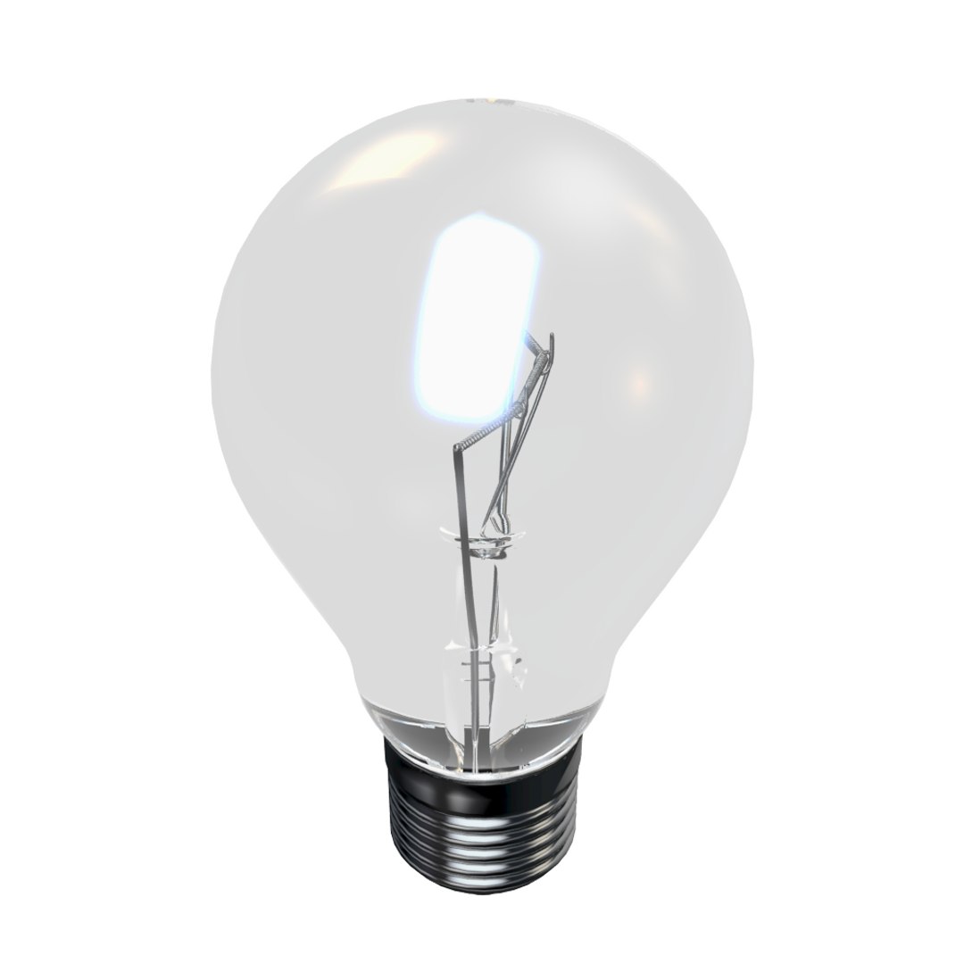 3d model light bulb