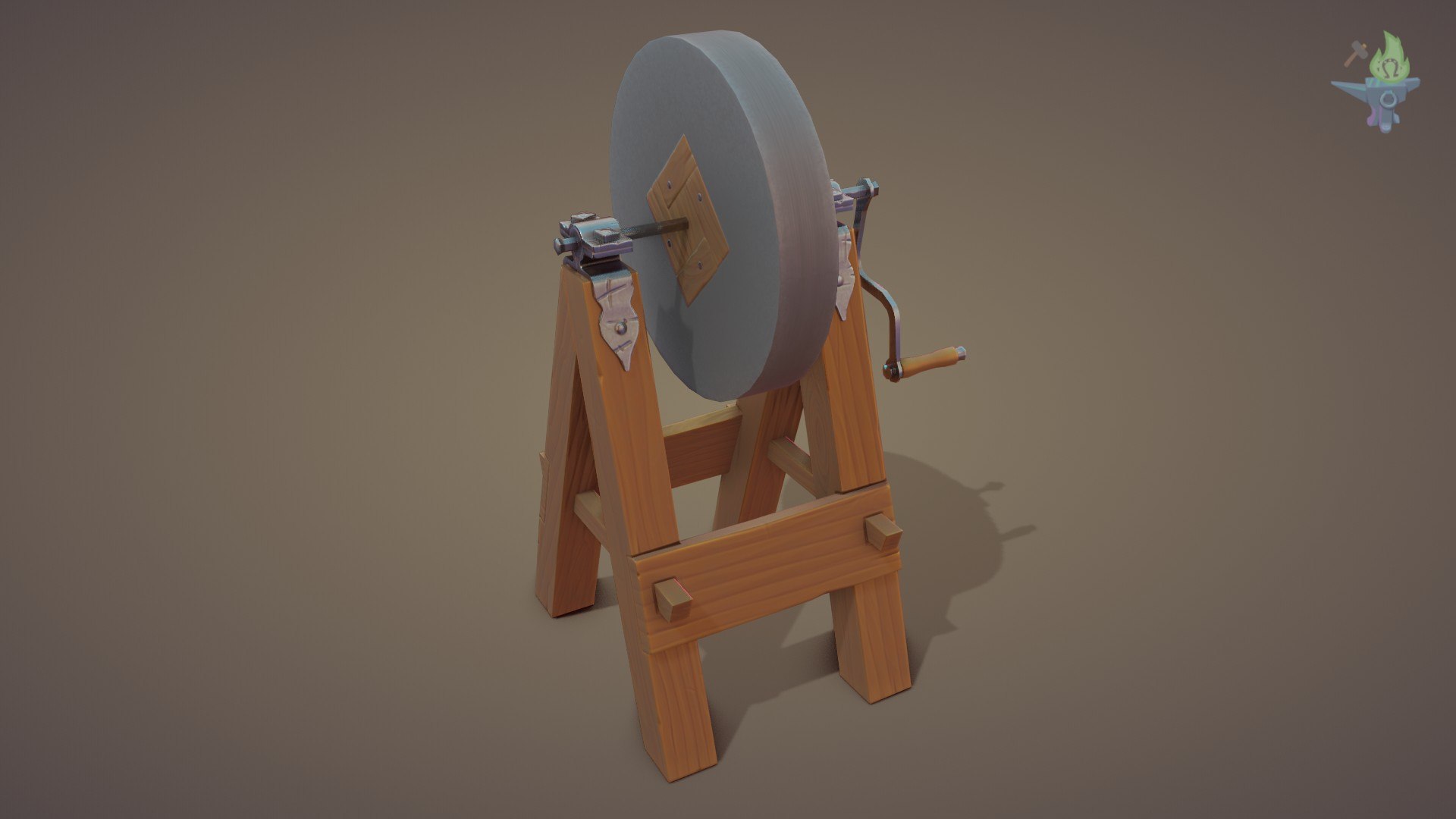 3D Medieval Grindstone Model - TurboSquid 1380175