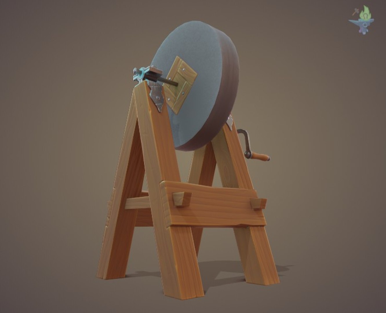 3D Medieval Grindstone Model - TurboSquid 1380175