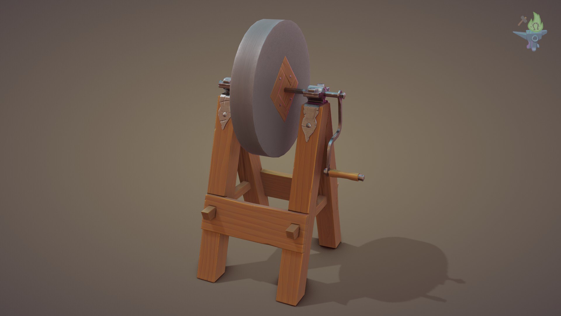 3D Medieval Grindstone Model - TurboSquid 1380175