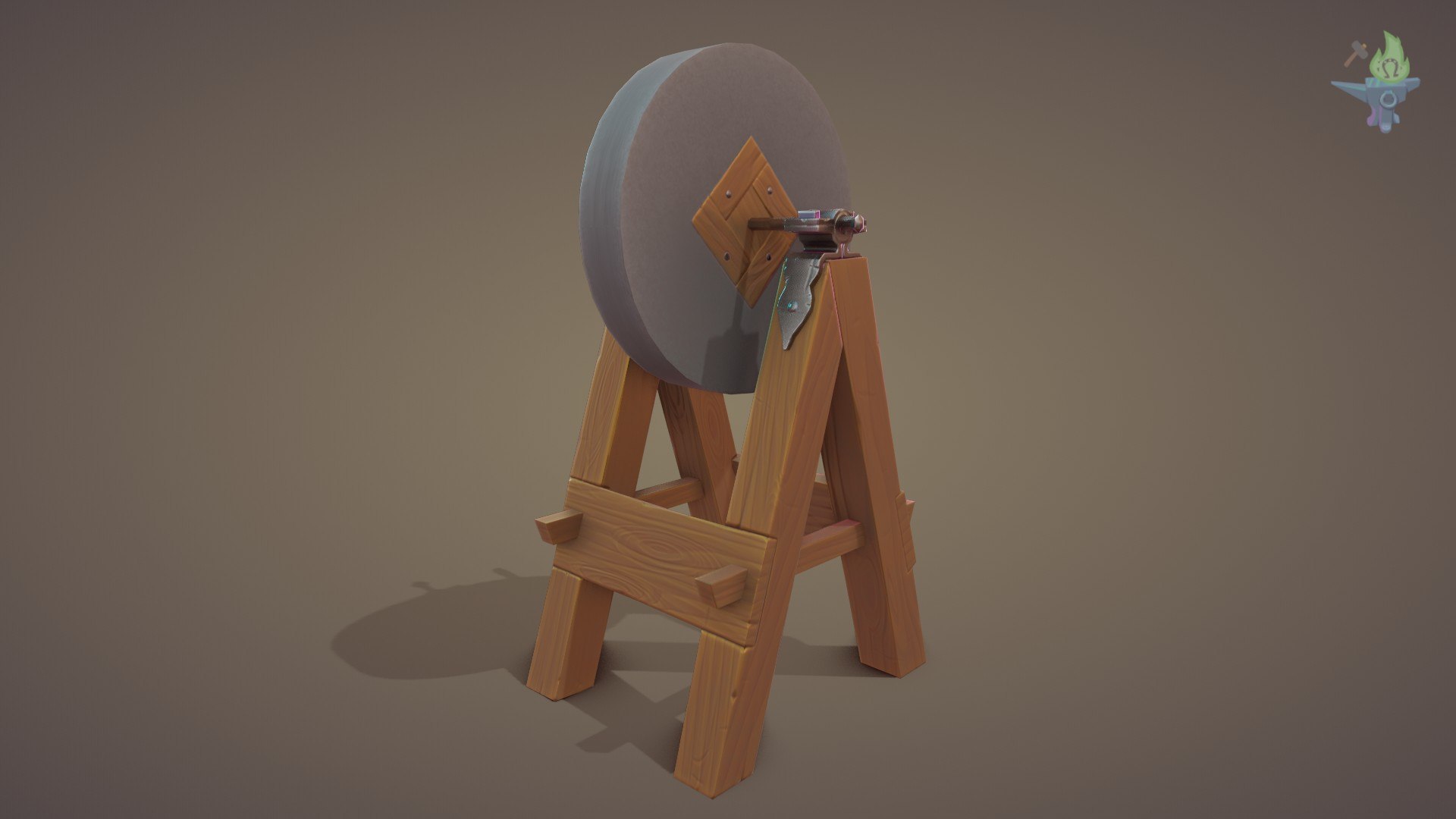3D Medieval Grindstone Model - TurboSquid 1380175