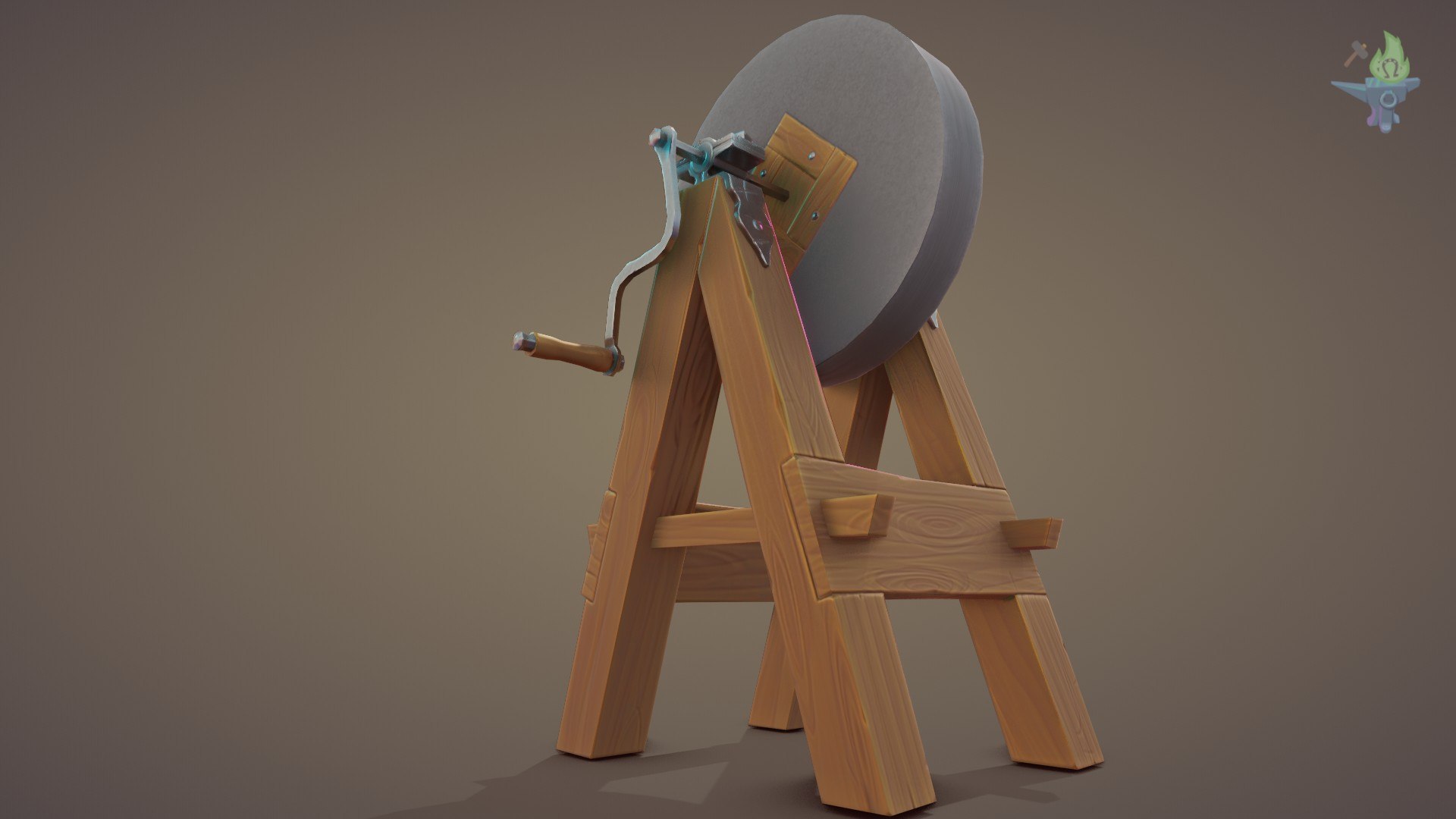 3D Medieval Grindstone Model - TurboSquid 1380175