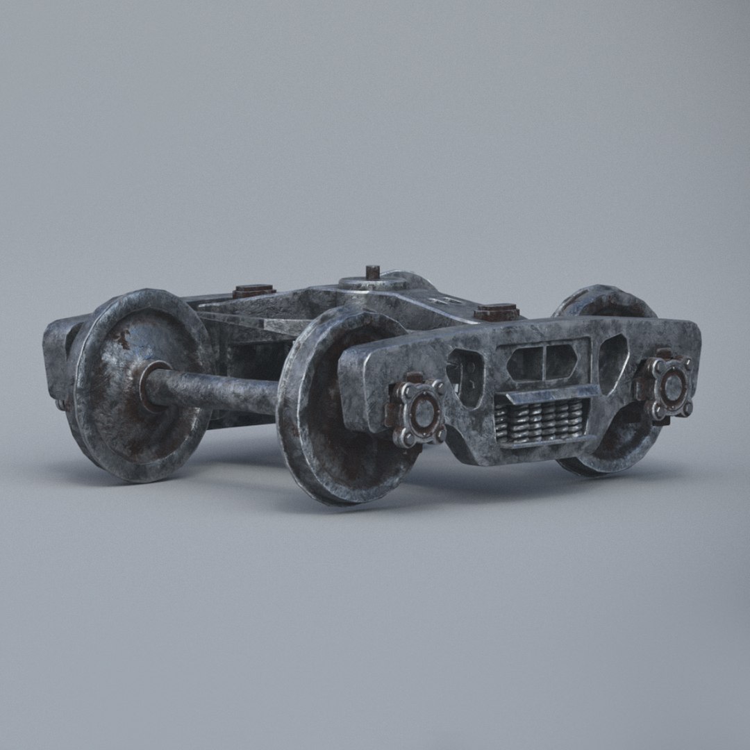 3D Old Railway Bogie Of Russian Railways Model - TurboSquid 1847256