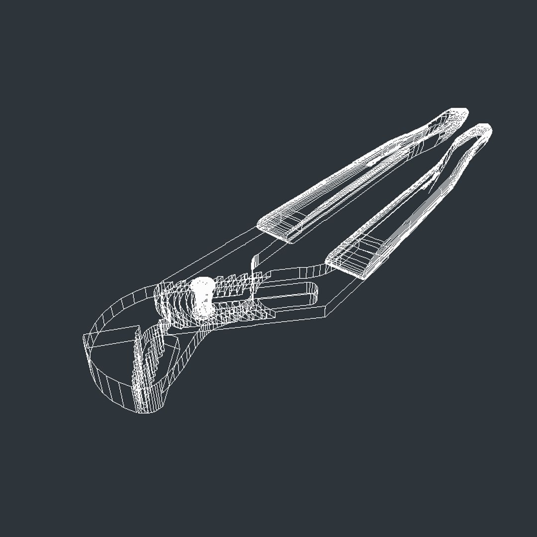 3d Channel Lock Pliers Model
