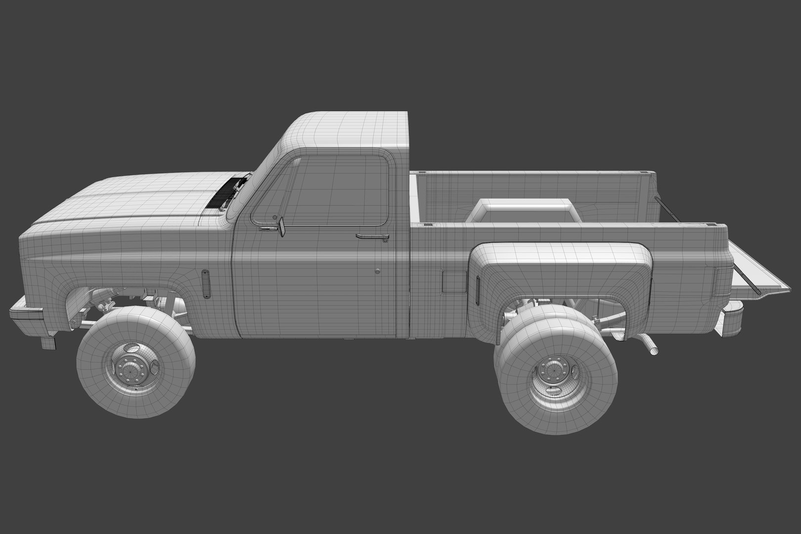 3D pick-up 4 model - TurboSquid 1538414