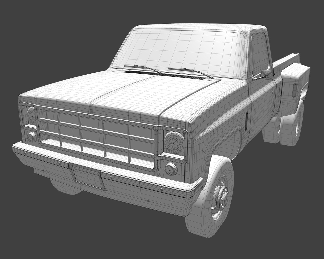 3D pick-up 4 model - TurboSquid 1538414