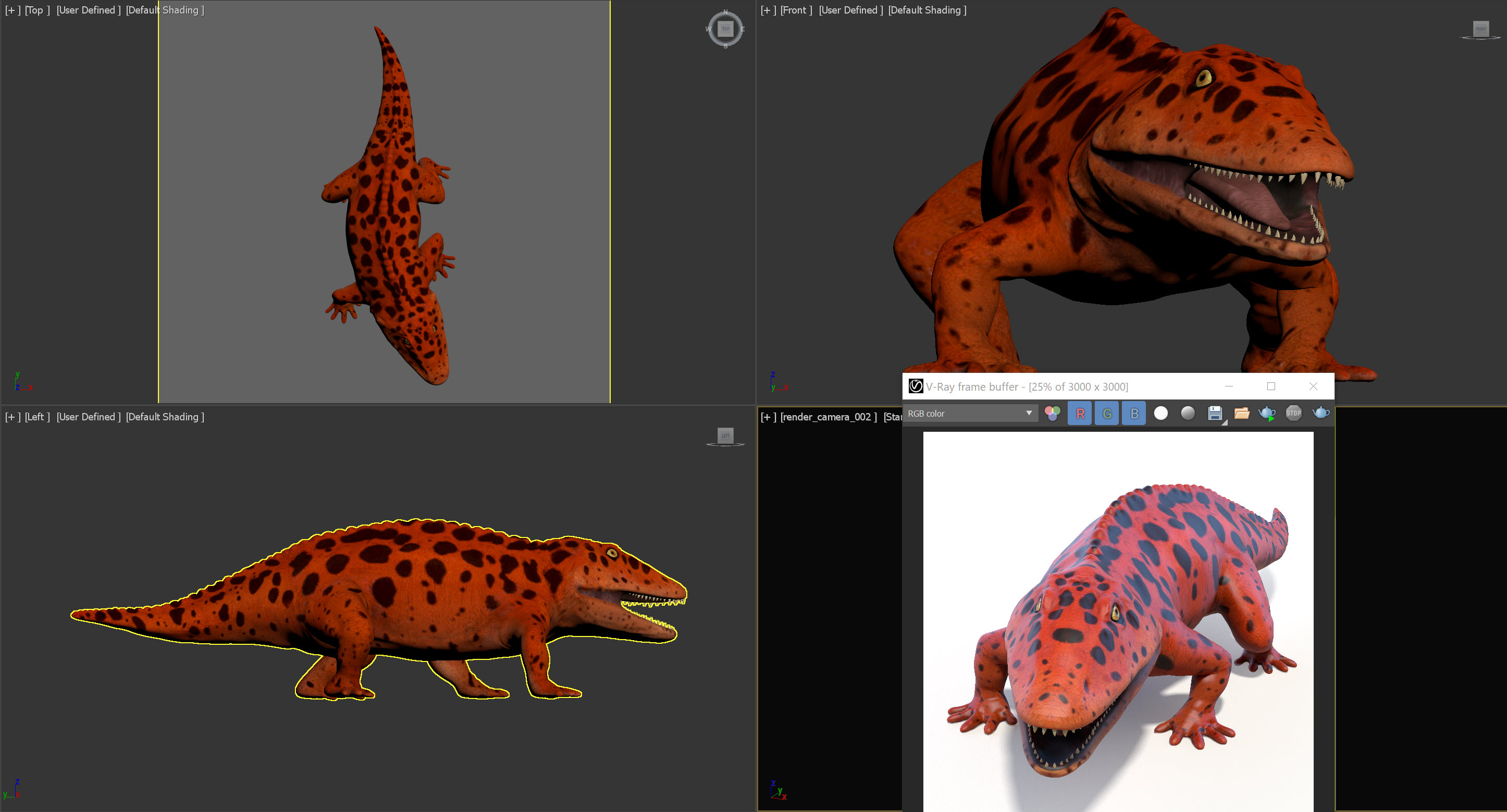 3D Eryops Animated - TurboSquid 1922638