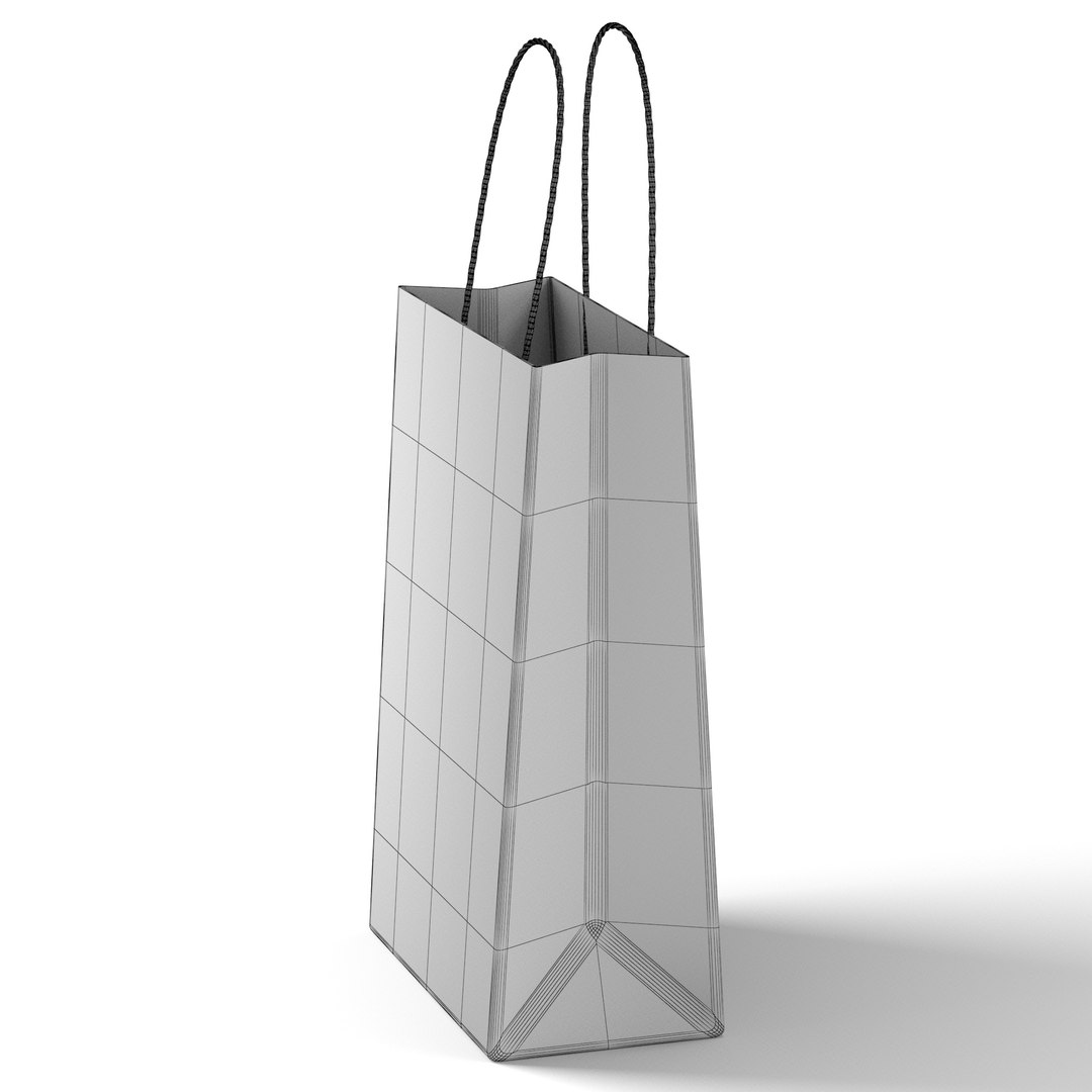 3D Paper Bag Model - TurboSquid 1829294