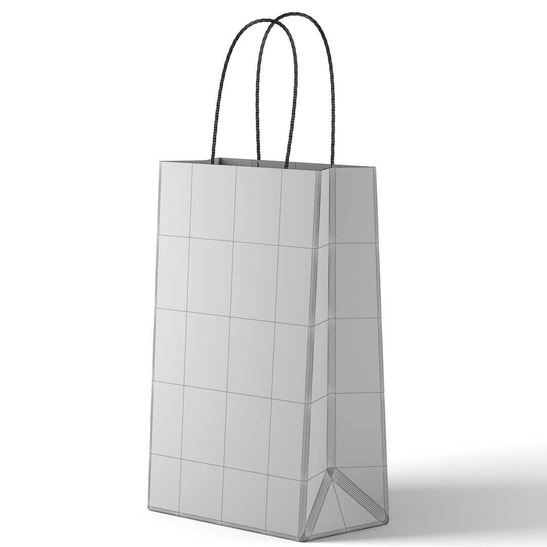 3D Paper Bag Model - TurboSquid 1829294