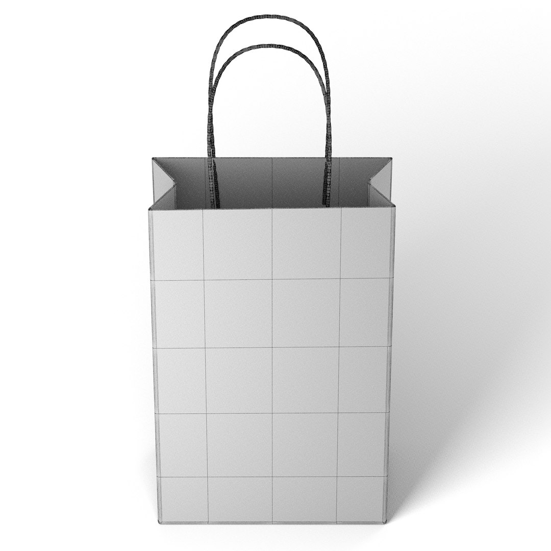 3D Paper Bag Model - TurboSquid 1829294