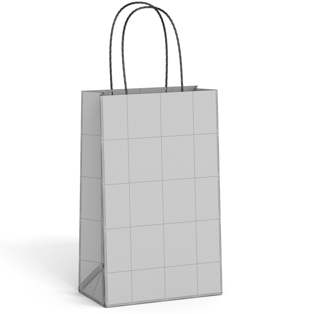 3D Paper Bag Model - TurboSquid 1829294