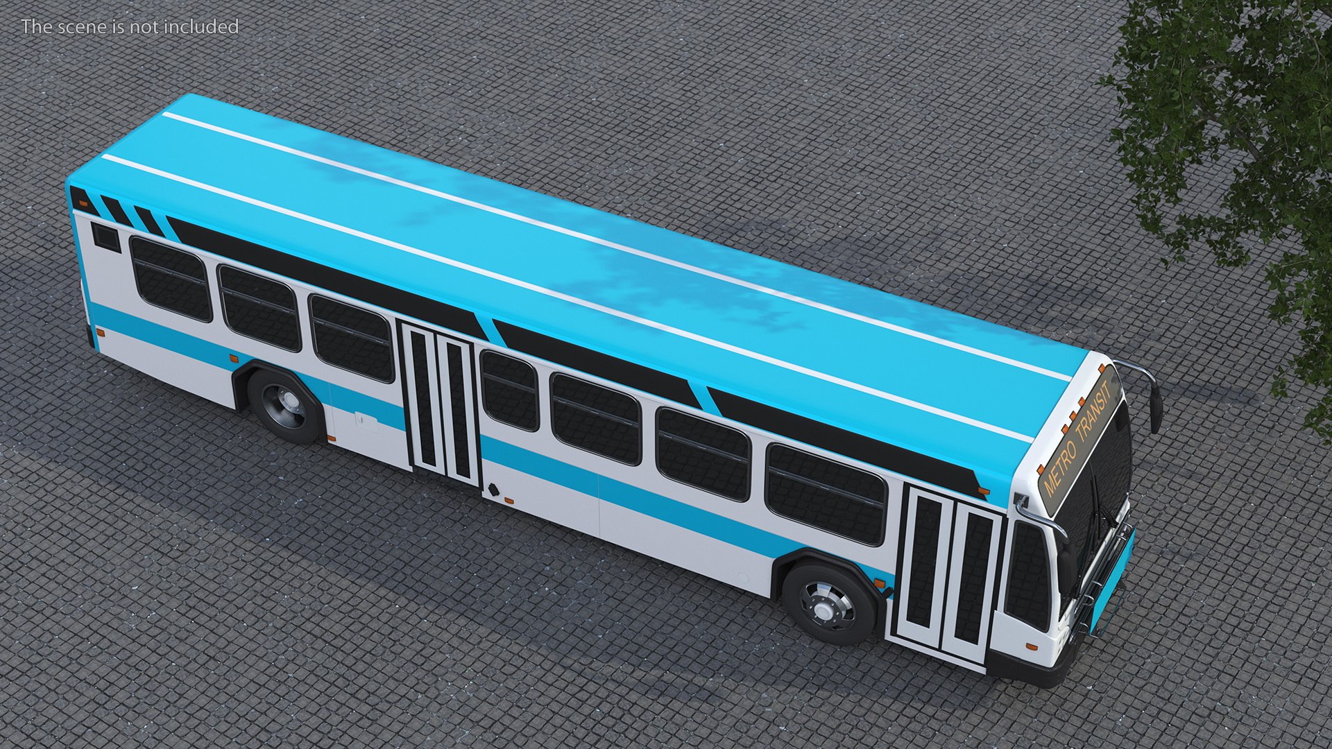 3D Metro Transit Bus Exterior Only - TurboSquid 1767101