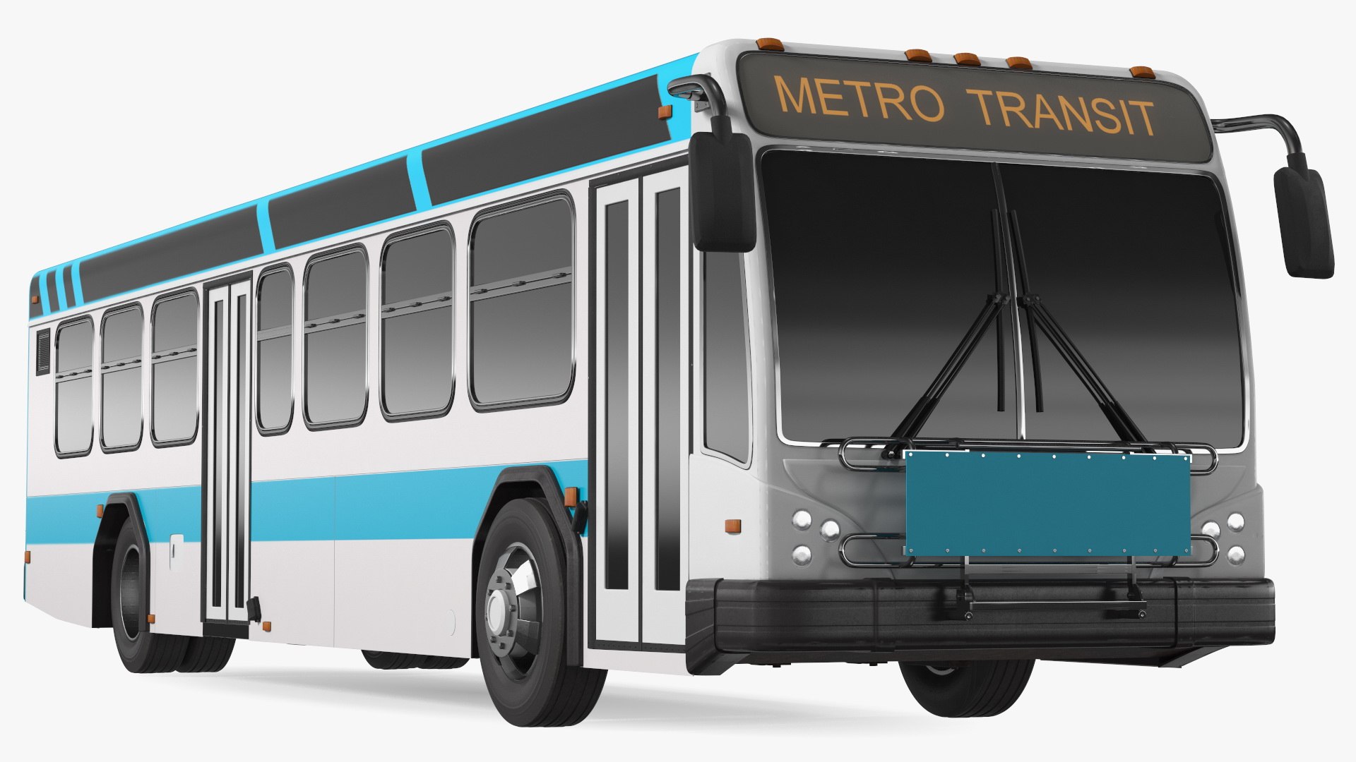 3D Metro Transit Bus Exterior Only - TurboSquid 1767101