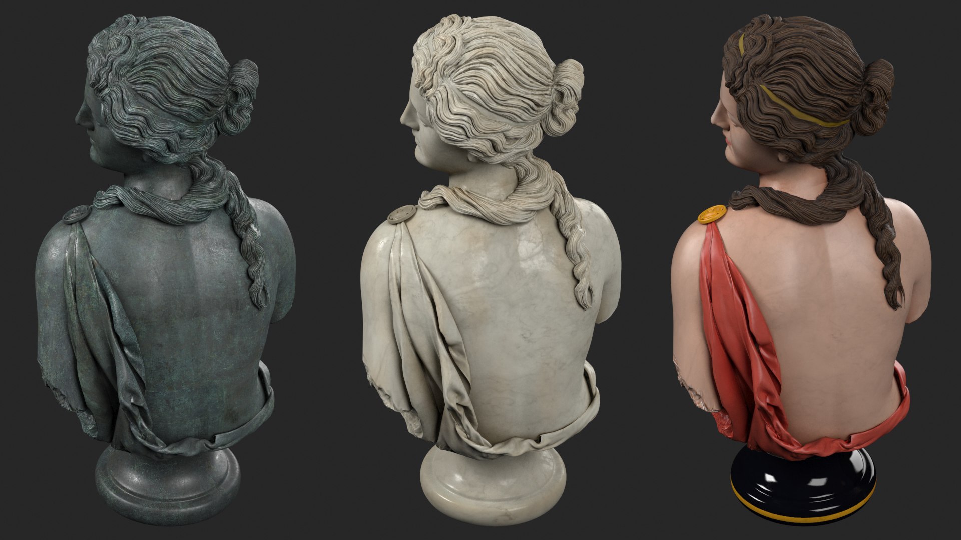 3D Classical Bust Collection Model - TurboSquid 1892765