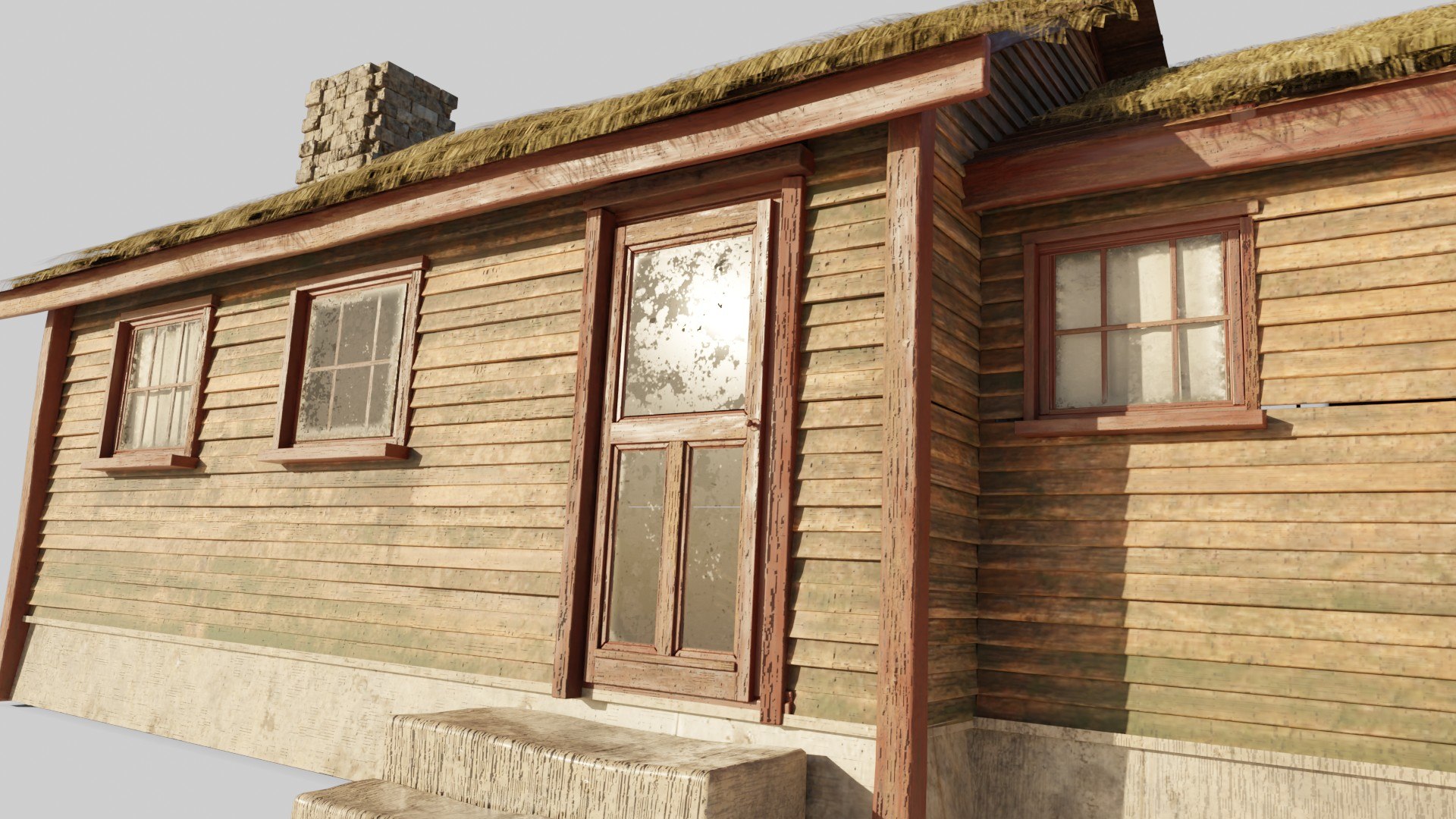 3D Cabin House Model With Pbr Textures Low-poly 3D - TurboSquid 2016597