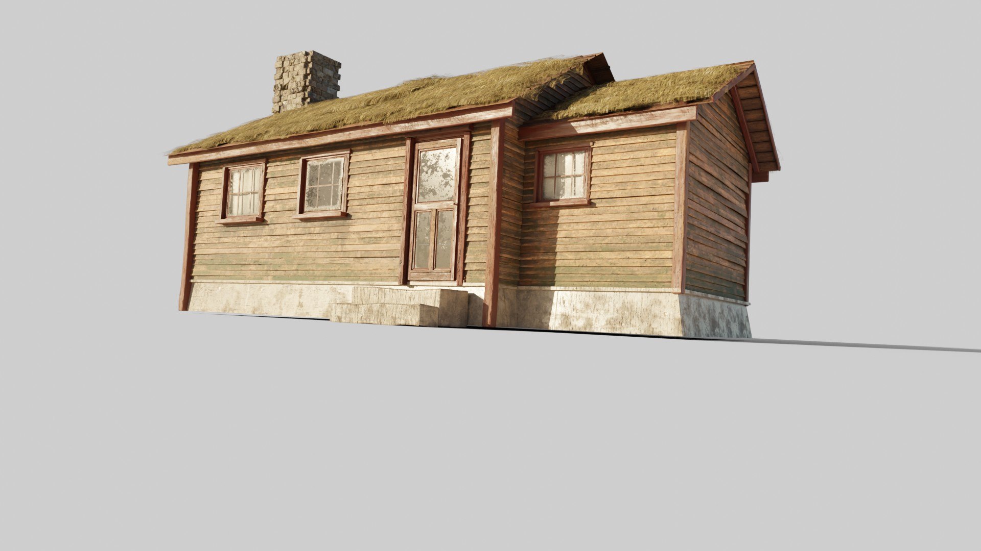 modelo 3d cabin house model with pbr textures Low-poly 3D - TurboSquid ...