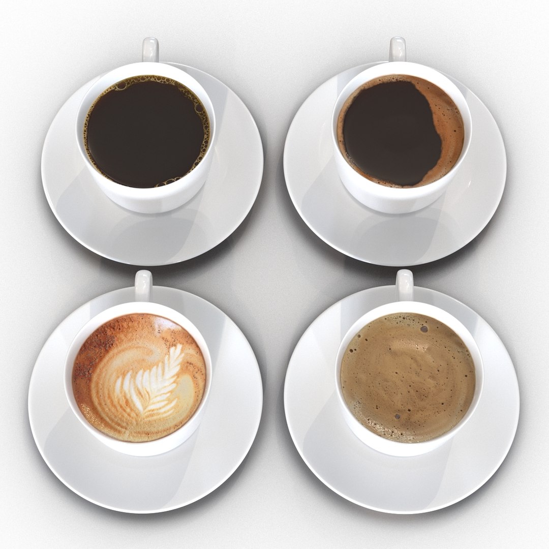 coffee cups 3d model