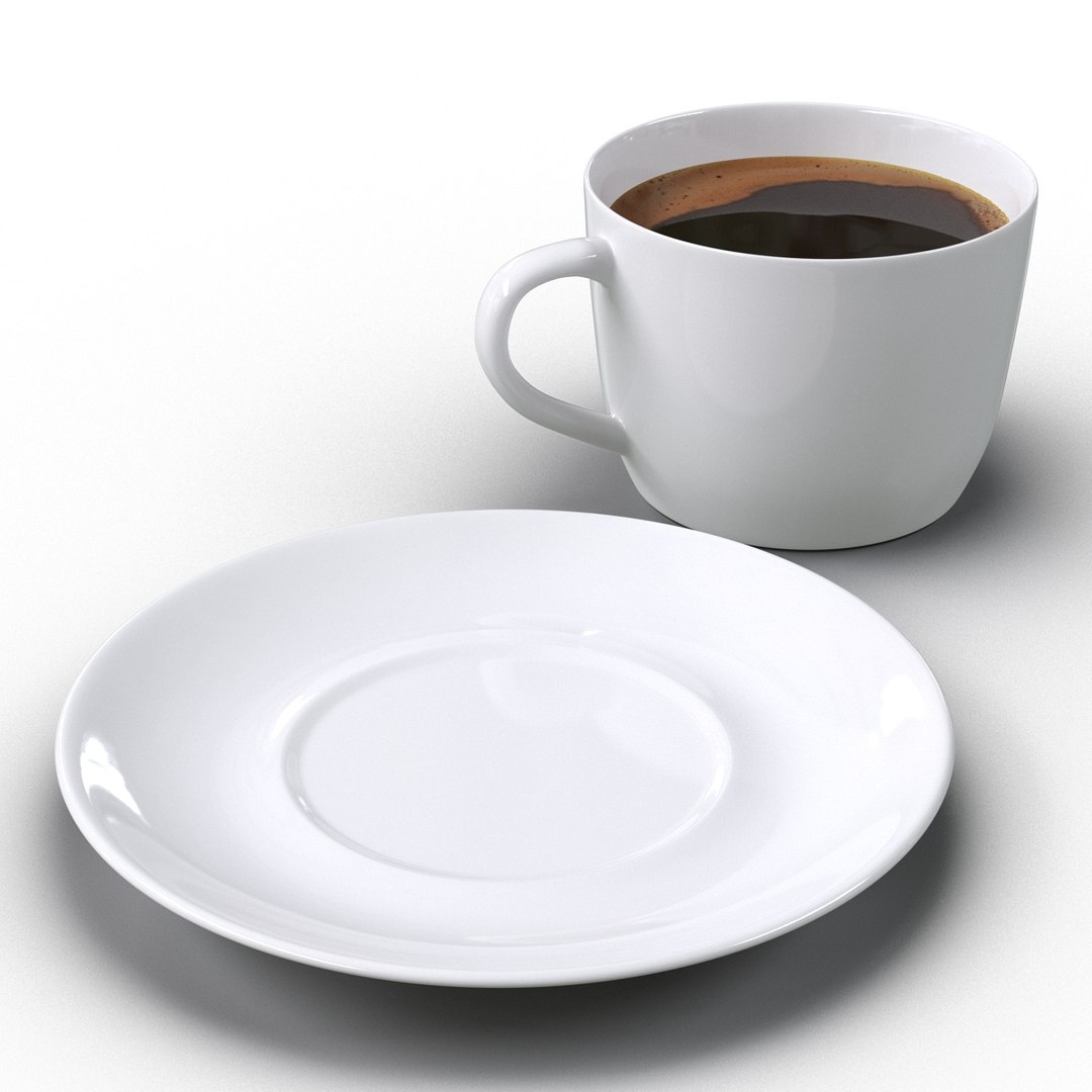 coffee cups 3d model