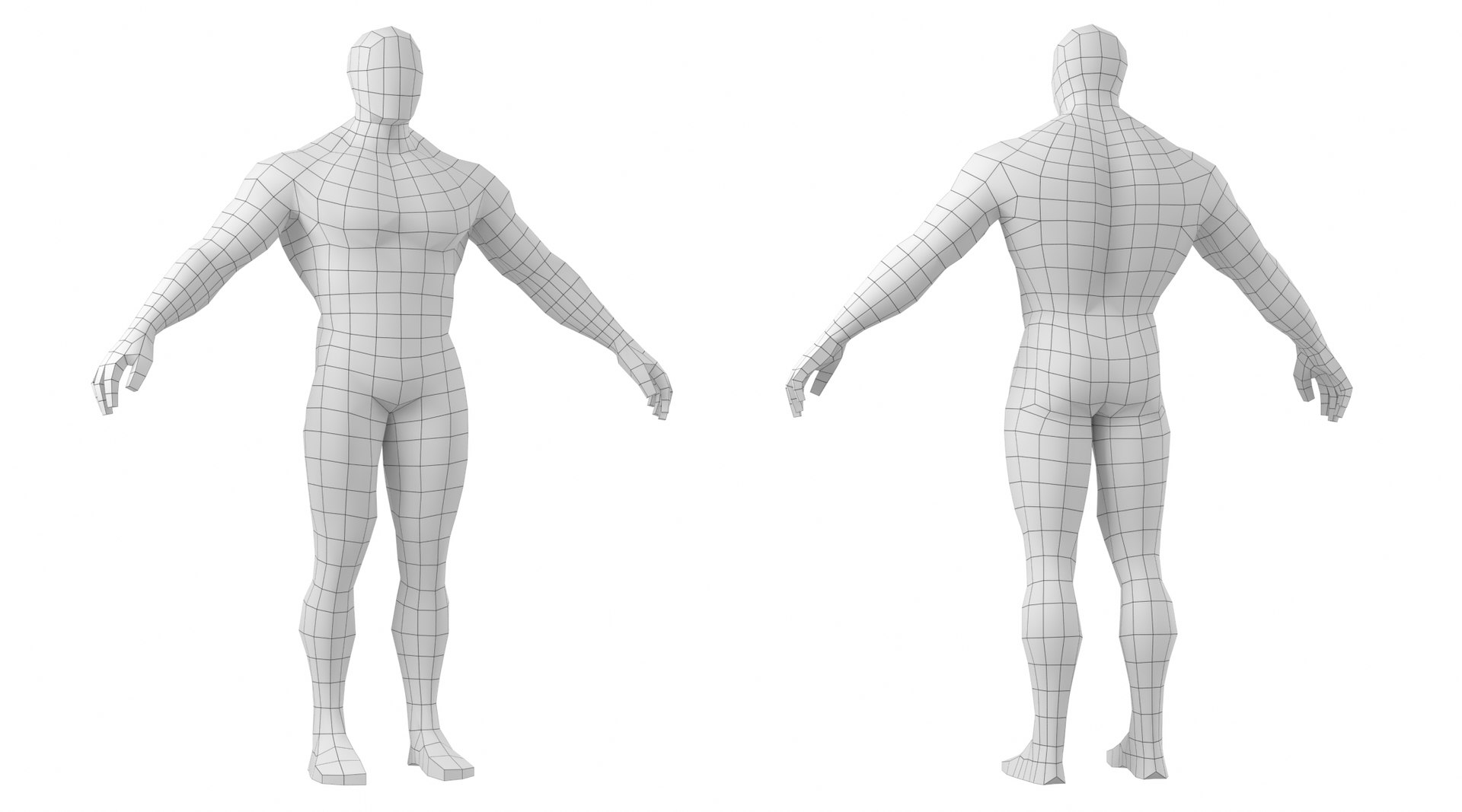 3D Bodybuilder Male Base Mesh In A-Pose - TurboSquid 2158918