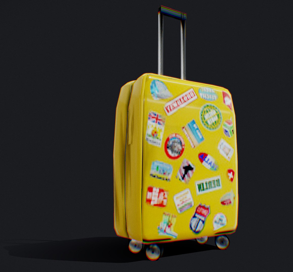 Low Poly Luggage Bag 3D model - TurboSquid 1887238