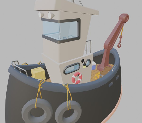 3D stylized fishing boat - TurboSquid 1776491